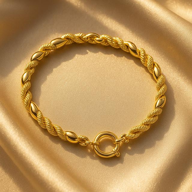 7 Model Gelang Emas Tali 10 Gram, Desain Minimalis yang Tetap Berkelas