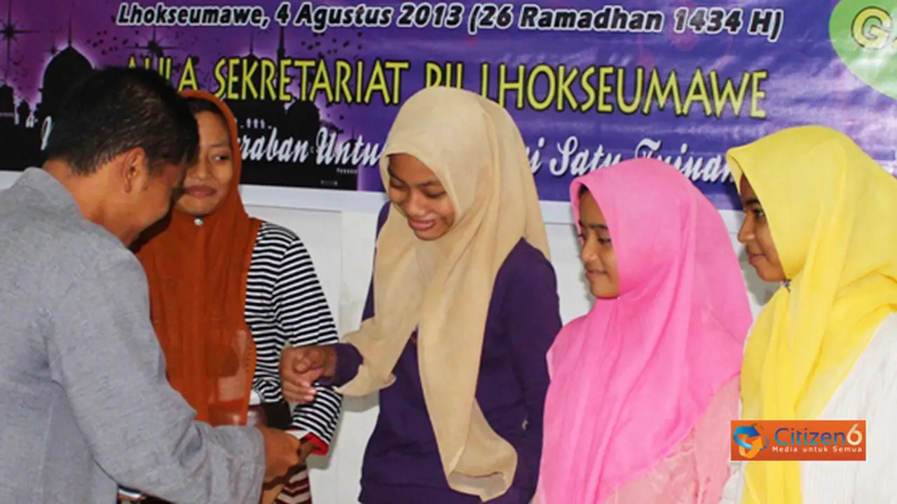 Alumni Dayah Ulumuddin Buka Puasa Bersama Anak Yatim - Citizen6 Liputan6.com