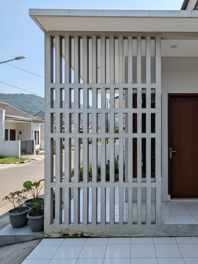 10 Model Teras Rumah Sederhana dengan Roster, Ubah Tampilan Fasad di ...