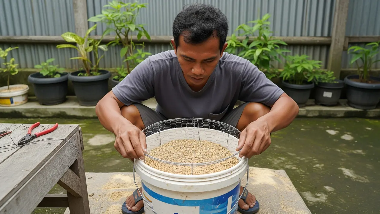 Cara Membuat Kandang Ayam Mini dari Ember Cat, Aman dan Dukung ...