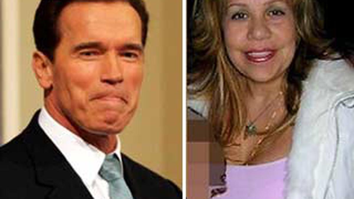 Arnold Schwarzenegger dan Mildred Patricia Baena. - Foto Liputan6.com