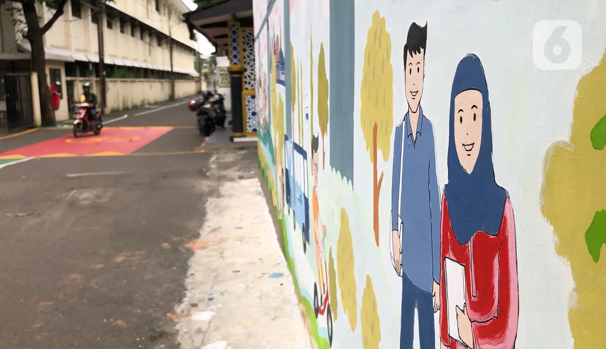 FOTO: Ditata PT MRT, Jalan Ini Jadi Terlihat Menarik - Foto Liputan6.com