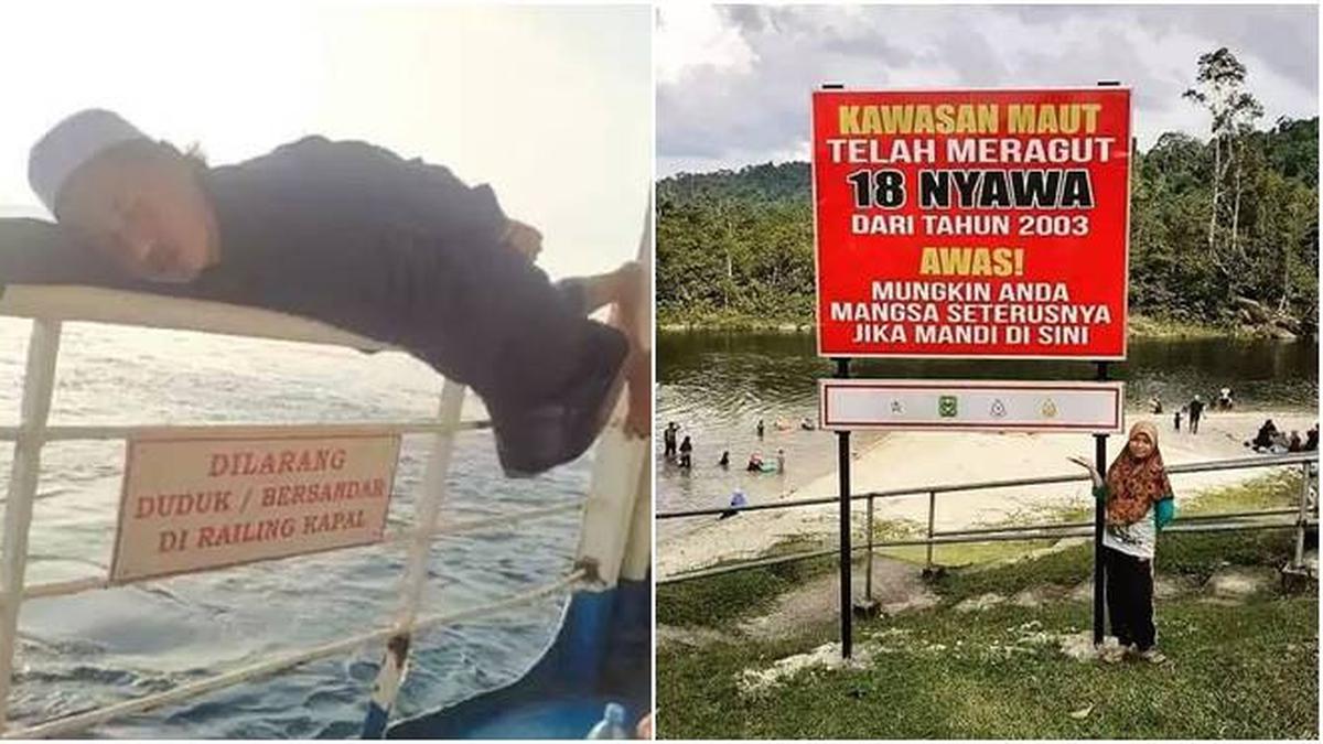 8 Potret Tulisan Larangan yang Tetap Dilanggar Ini Bikin Geleng Kepala ...