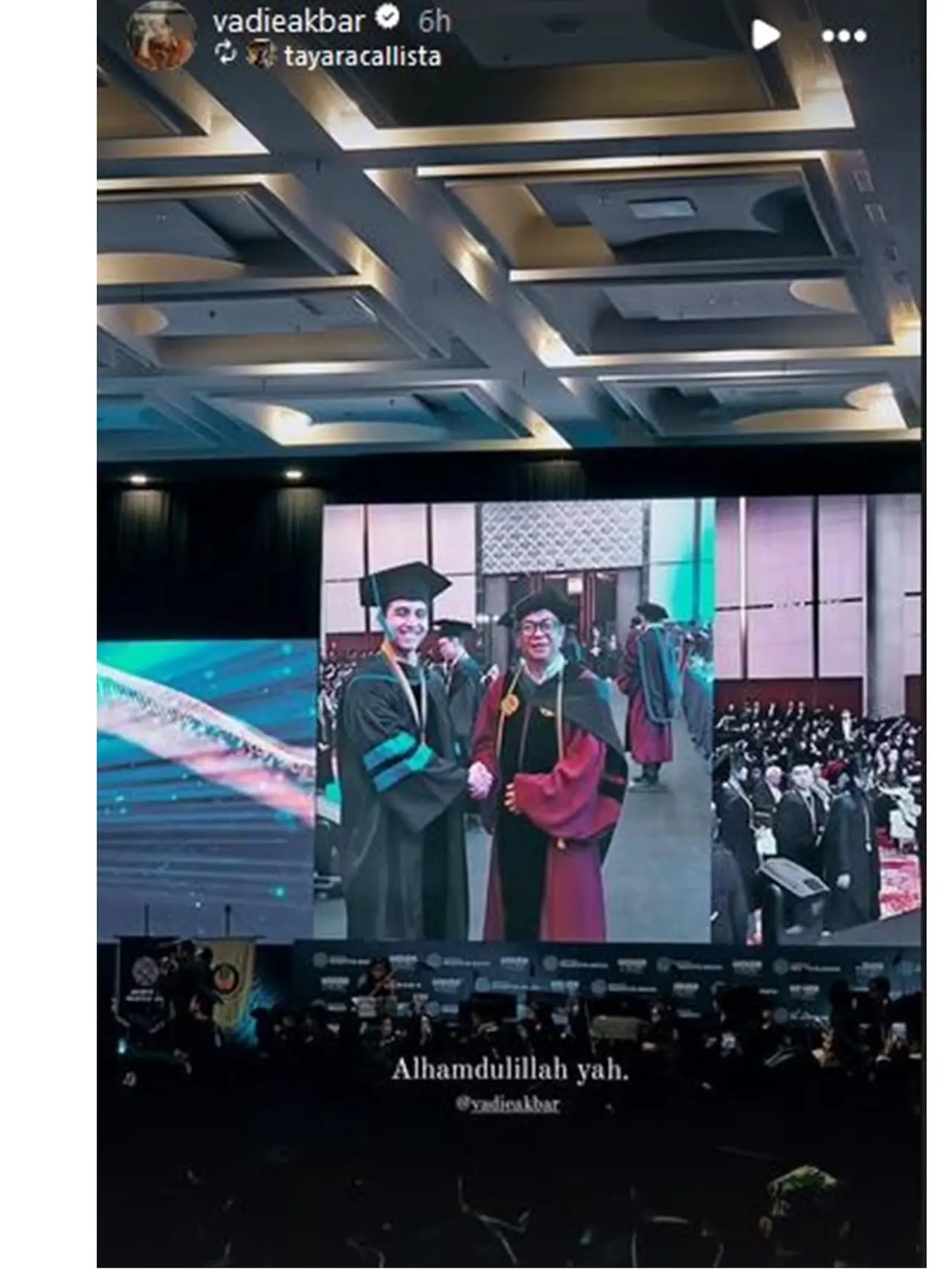 6 Potret Wisuda Vadi Akbar Adik Vidi Aldiano, Raih Gelar Master - Hot ...
