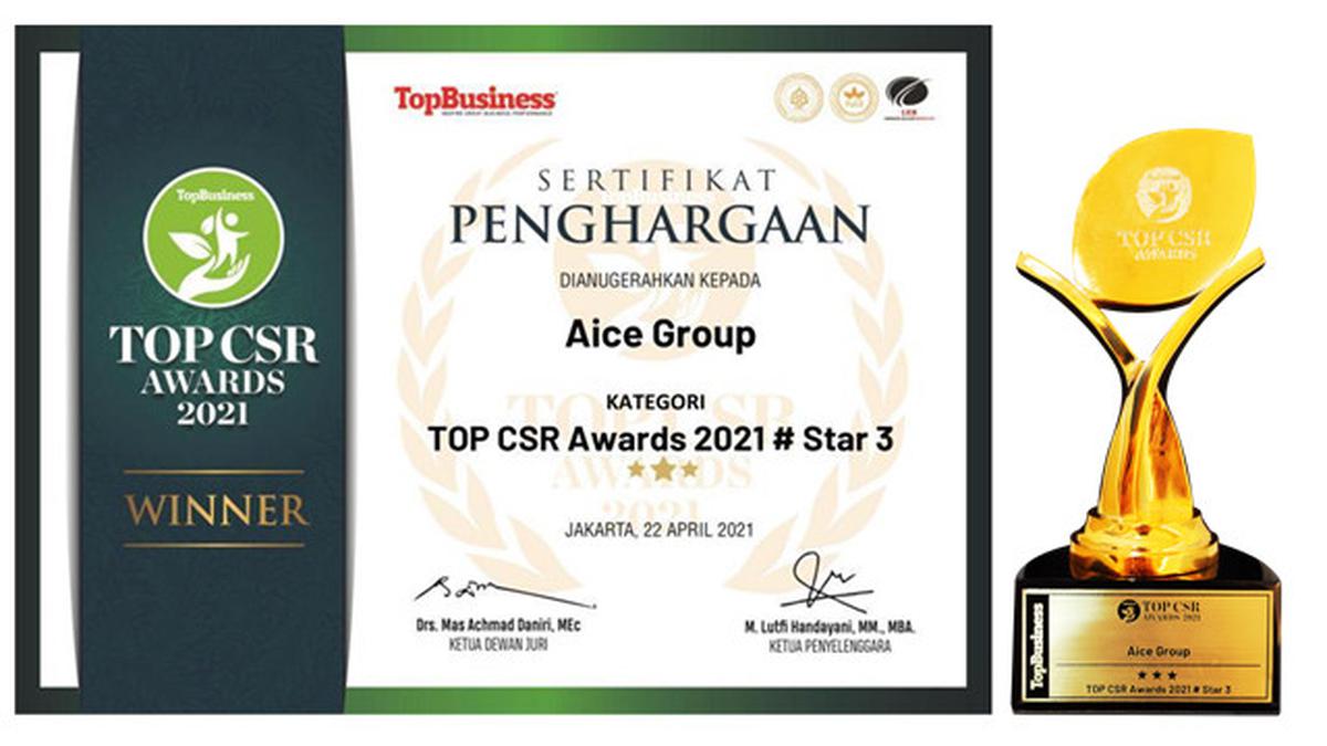 Misi Kemanusiaan AICE Raih Penghargaan TOP CSR Awards 2021