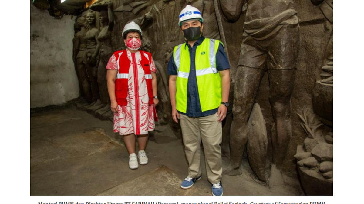 Penampakan Utuh Patung Relief Bersejarah Peninggalan Soekarno di ...