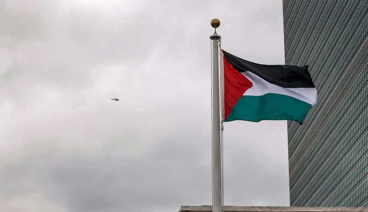 Akhirnya, Bendera Palestina Resmi Berkibar di Markas PBB - Foto ...