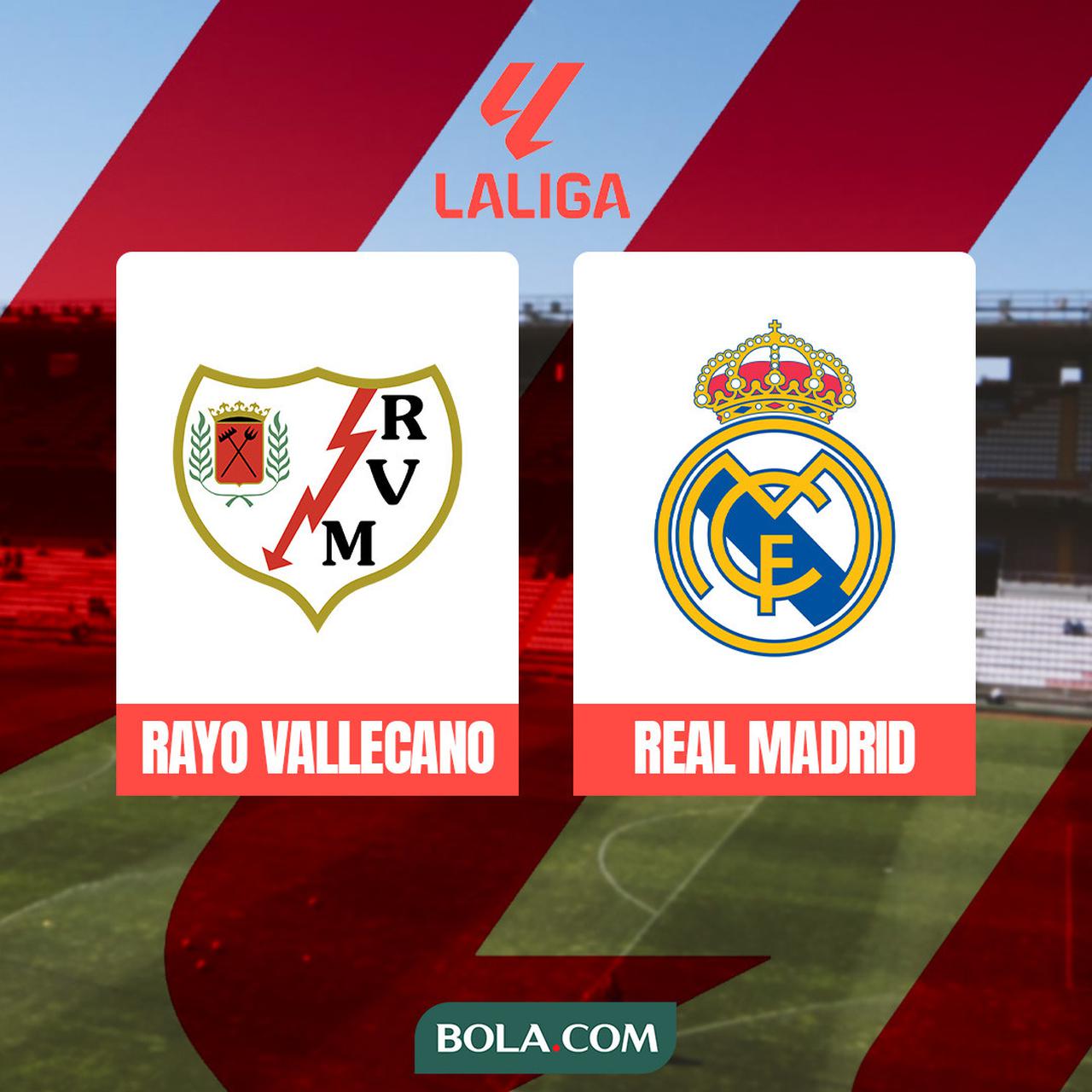 Link Live Streaming LaLiga Rayo Vallecano vs Real Madrid, Mau Mulai di ...