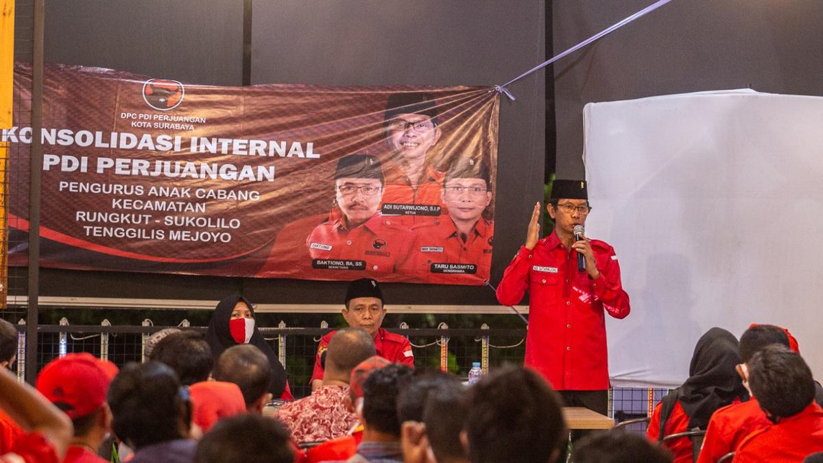 1.500 Kader dan Pengurus PDIP Surabaya Ikuti Rakercabus Virtual ...
