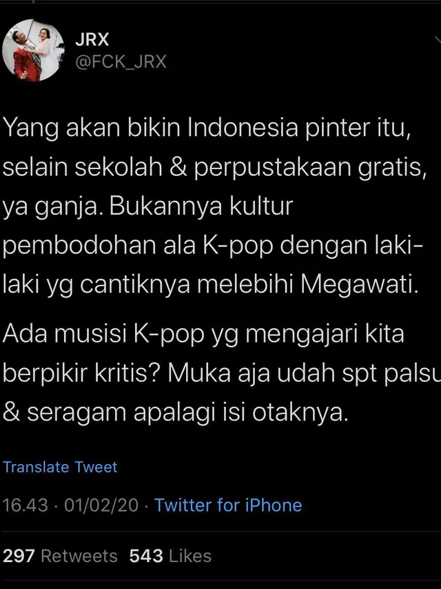 Akun Twitter Jerinx SID Kena Suspend, Karena Cuitan K-pop? - ShowBiz ...