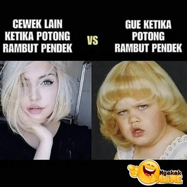 6 Meme Ekspektasi dan Realita Cewek Usai Potong Rambut Ini Bikin Kesal ...