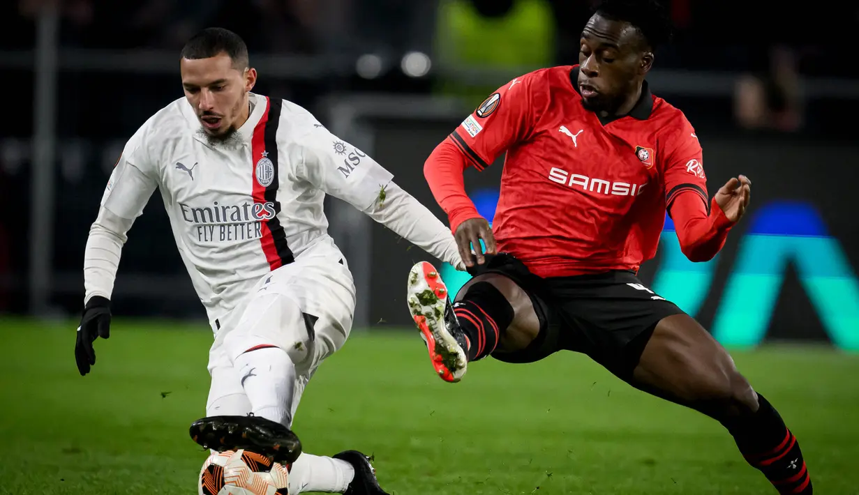 Unggul Agregat Gol atas Rennes, AC Milan Melenggang ke 16 Besar - Foto ...