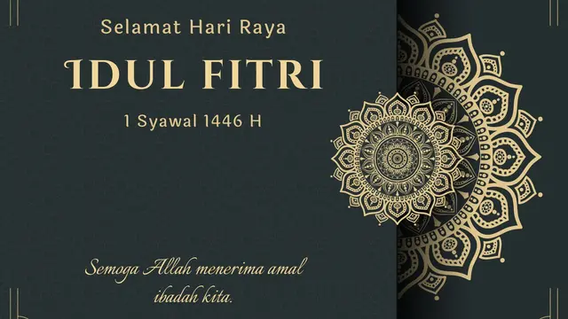 Contoh Kartu Ucapan Idul Fitri 2025, Desain Minimalis hingga Islami Siap Edit - Hot Liputan6.com