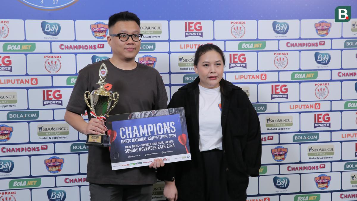 Benny Tandean Juara Darts Nasional, Poin Unggul Jauh dari Pesaing