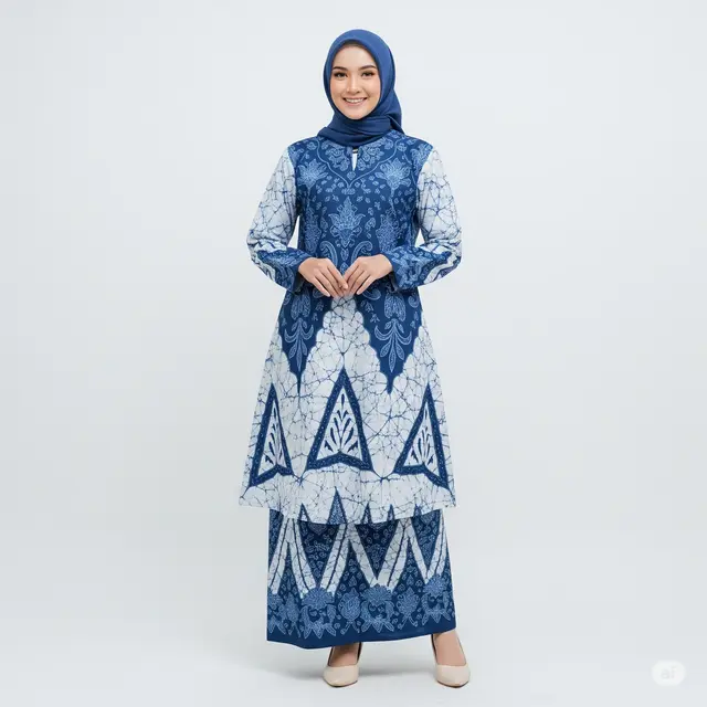 15 Model Gamis Batik Elegan dan Mewah untuk Tampil Menawan di 2025 ...