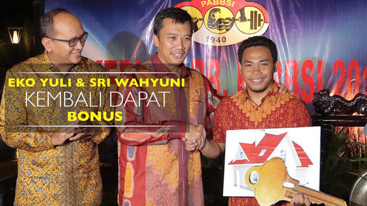 Eko Yuli dan Sri Wahyuni Kembali Dapat Bonus - Video Bola.com
