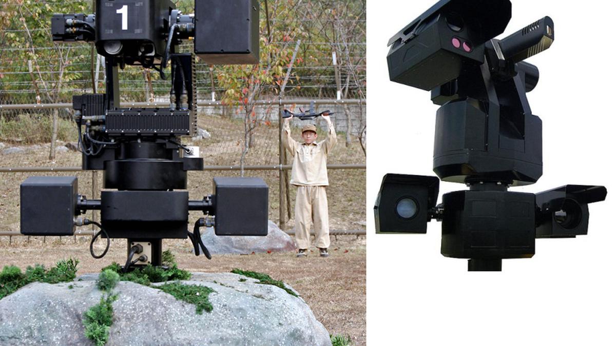 Tentara Robot Bersenapan Mesin Ditempatkan di Perbatasan Korsel