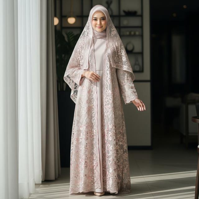 9 Model Gamis Abaya Outer 2 in 1 untuk Lebaran 2026, Tampil Modis dan ...