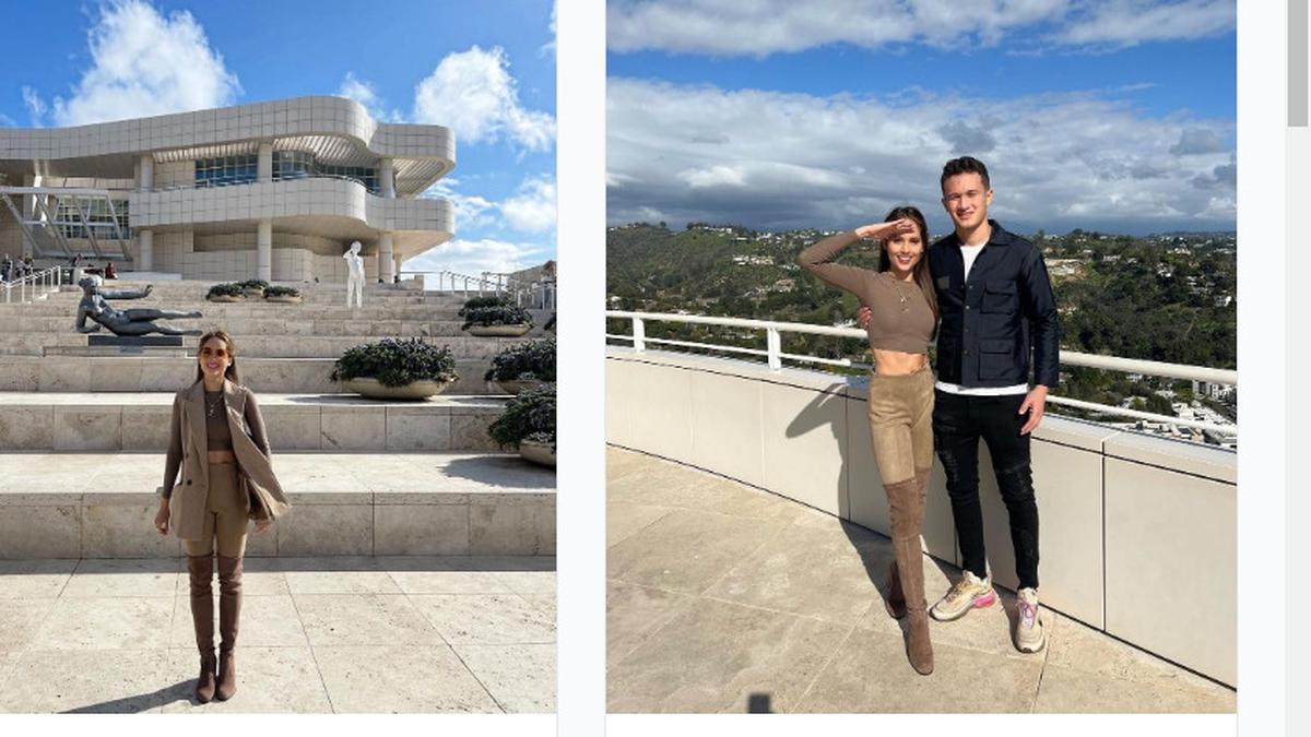 6 Potret Cinta Laura dan Arya Vasco Liburan Bareng di Los Angeles ...