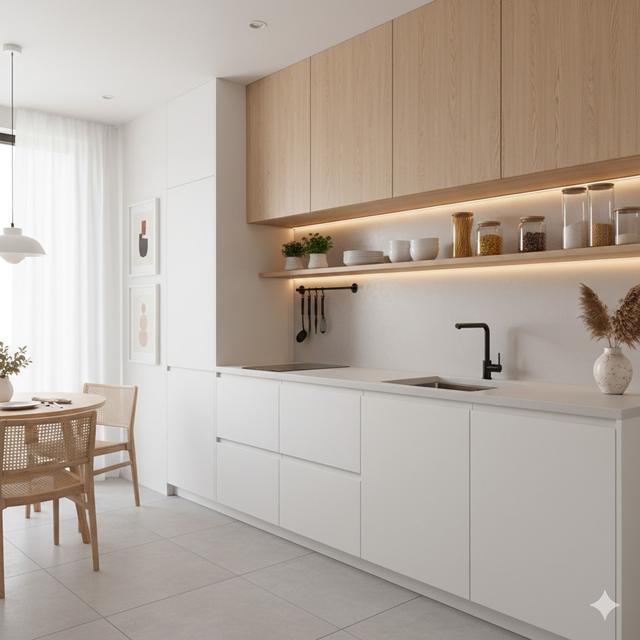 8 Model Dapur Minimalis Lurus, Desain Praktis untuk Ruang Terbatas