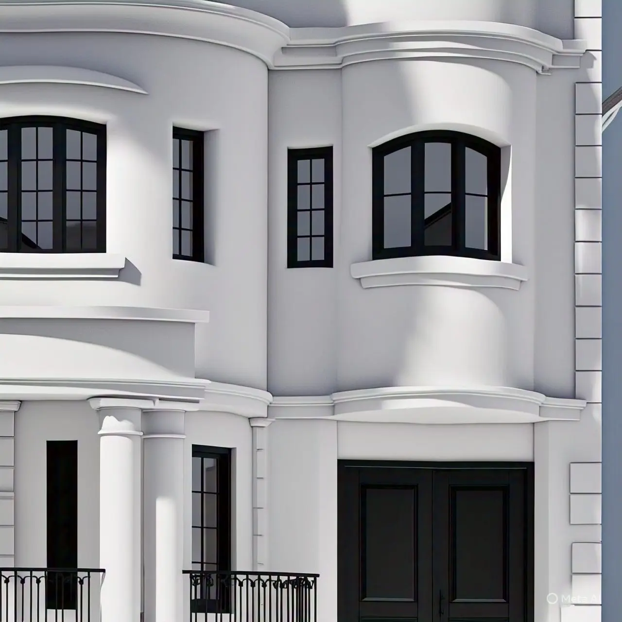 9 Inspirasi Warna Cat Rumah Hitam Putih Populer di 2025: Makin Tampak ...