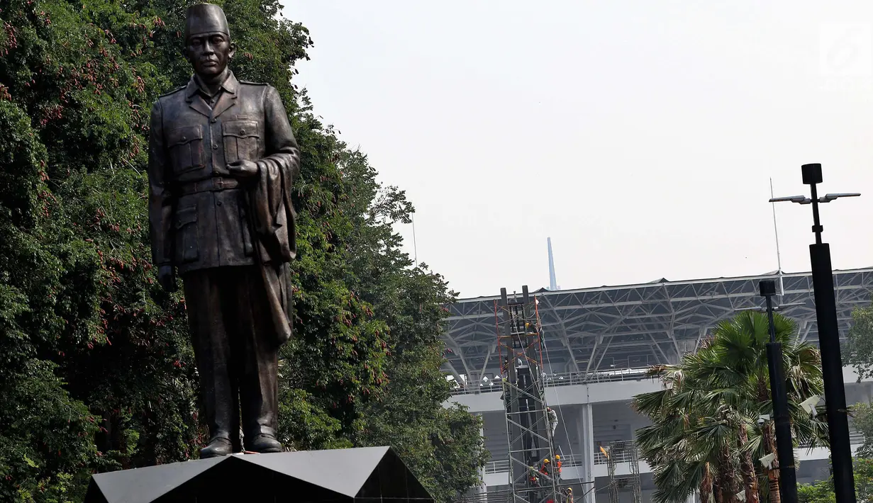 FOTO: Penampakan Patung Presiden Soekarno di GBK - Page 1 - Foto ...