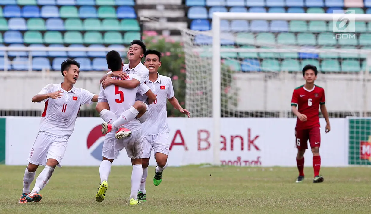 PHOTO: Timnas Indonesia U-19 Takluk 0-3 atas Vietnam - Foto Liputan6.com