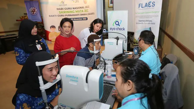 Pemeriksaan Mata Gratis bagi 100 Guru Aktif dan Purnabakti SMAN 4 ...