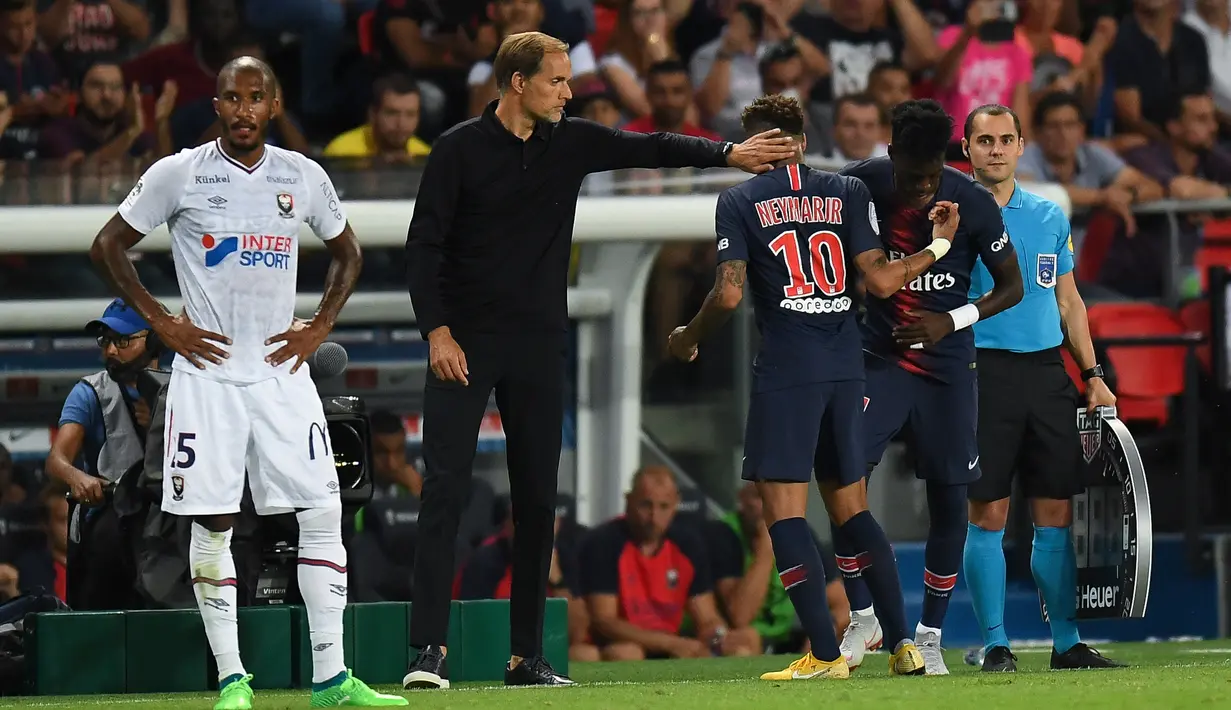 FOTO: Debut Manis Anak Presiden Liberia di PSG - Foto Liputan6.com