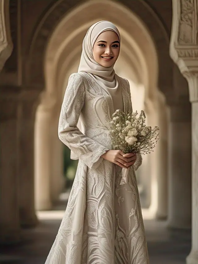 6 Inspirasi Gaun Hijab Prewedding 2025, Elegan untuk Berbagai Konsep ...