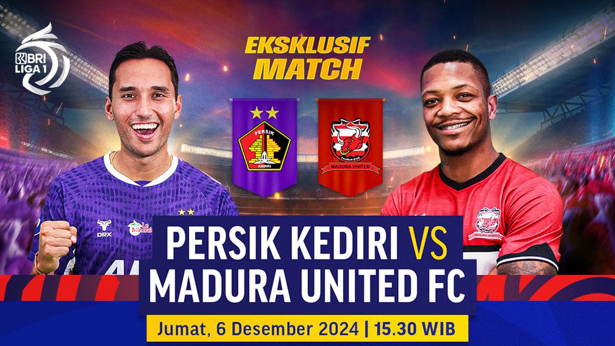 Siaran Langsung Eksklusif BRI Liga 1: Persik vs Madura United FC di Vidio - Indonesia Bola.com