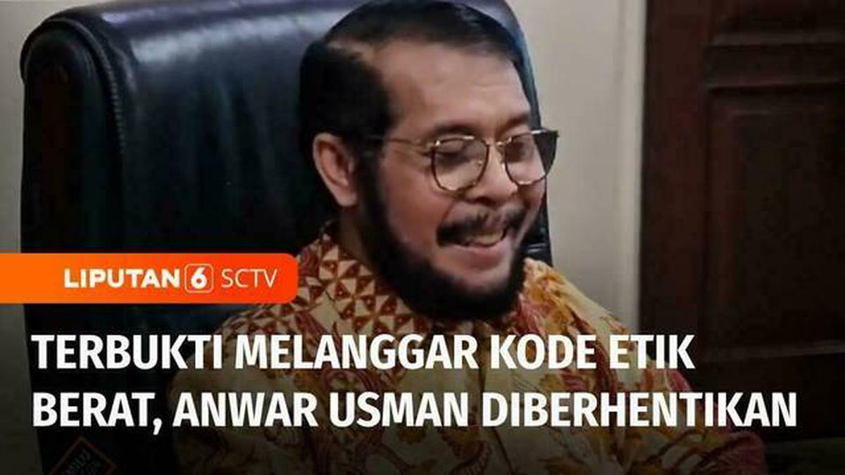 VIDEO: MKMK Putuskan Berhentikan Anwar Usman Sebagai Ketua MK, Terbukti Melanggar Kode Etik - TV ...