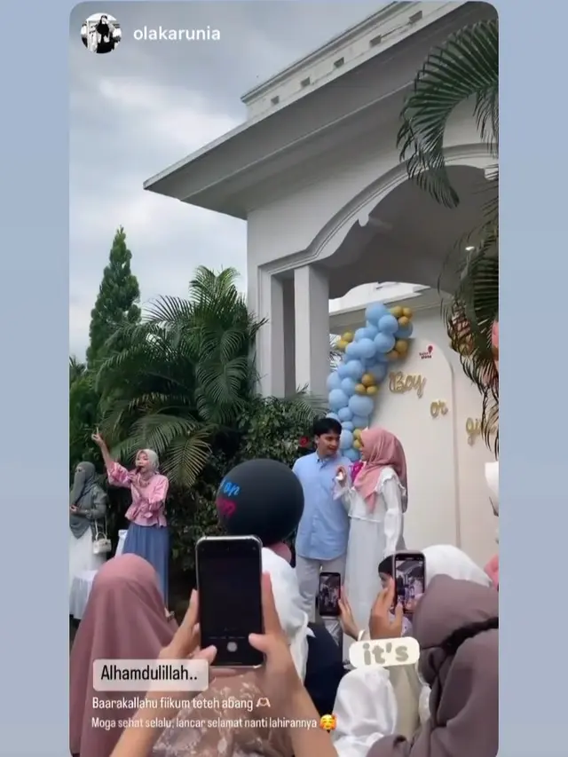 6 Momen Alvin Faiz dan Henny Rahman Gelar Gender Reveal Party di Tujuh ...