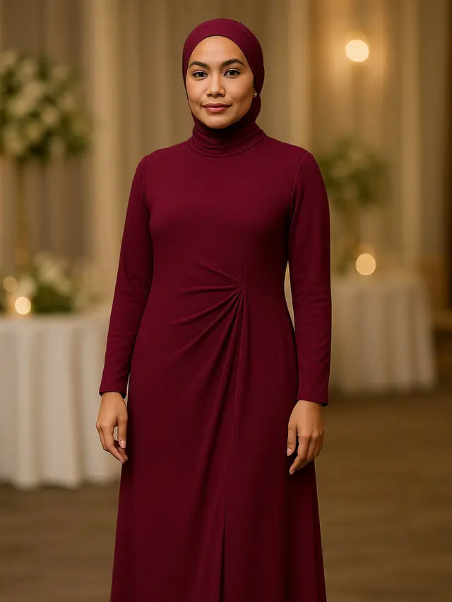 7 Rekomendasi Gamis Hijab Ungu untuk Pesta hingga Kondangan, Beri Kesan ...