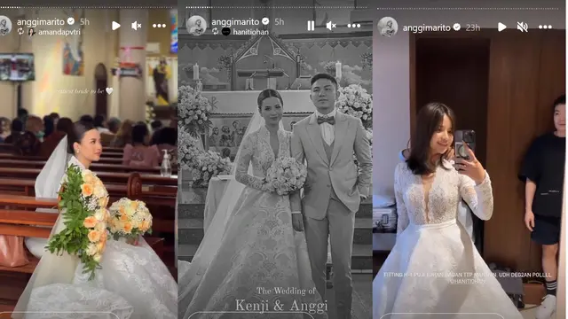 Anggi Marito Akhirnya Menikah dengan Kenji Ganessha, Tampil Jelita ...