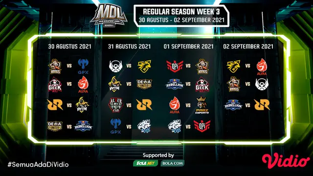 Jadwal dan Live Streaming MDL Indonesia Season 4 Pekan Ketiga di Vidio, 30 Agustus Hingga 2 ...