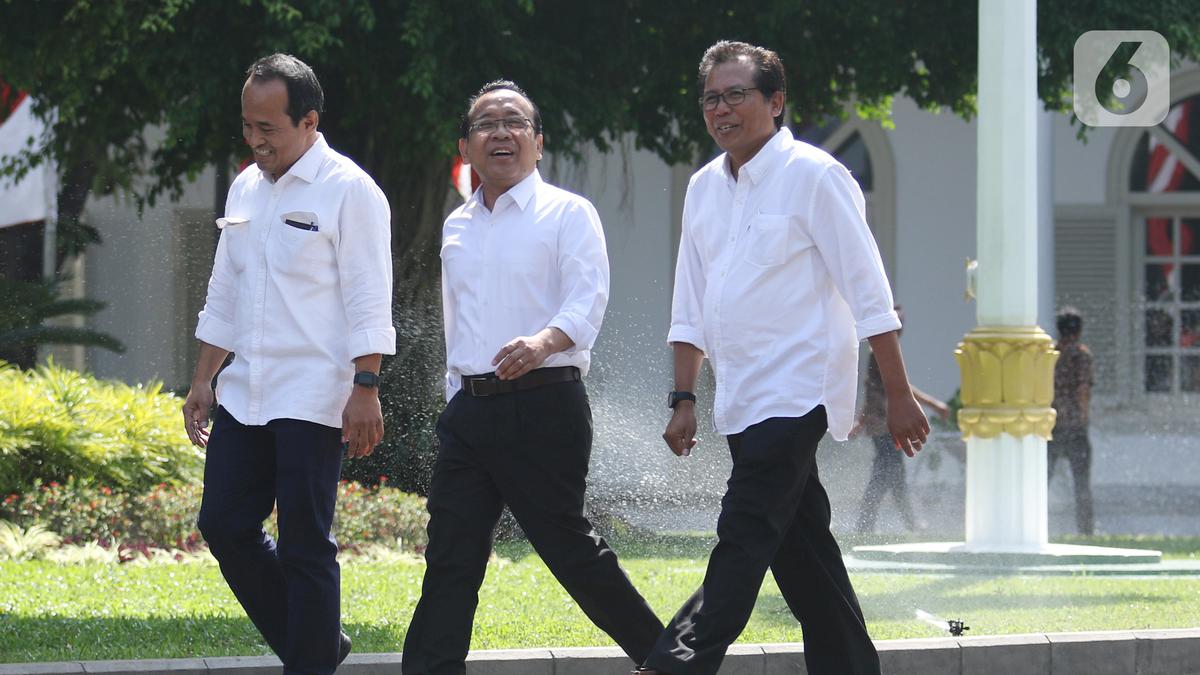 FOTO: Pratikno, Nico Harjanto, Fadjroel Rachman dan Airlangga Merapat ke Istana - Foto Liputan6.com