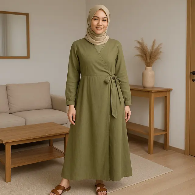 9 Model Gamis Katun yang Trendi 2025, Inspirasi Tampil Kekinian dan ...