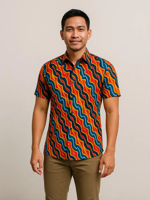 7 Model Batik Slimfit Pria Lengan Pendek Terbaru 2025, Cocok untuk ke ...