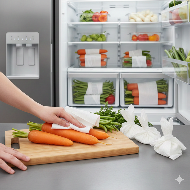 7 Cara Menyimpan Sayur Pakai Tisu di Kulkas agar Tetap Segar
