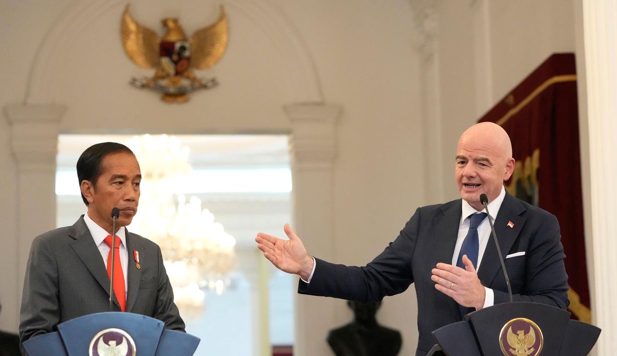Bahas Transformasi Sepakbola Indonesia, Presiden FIFA Temui Presiden ...