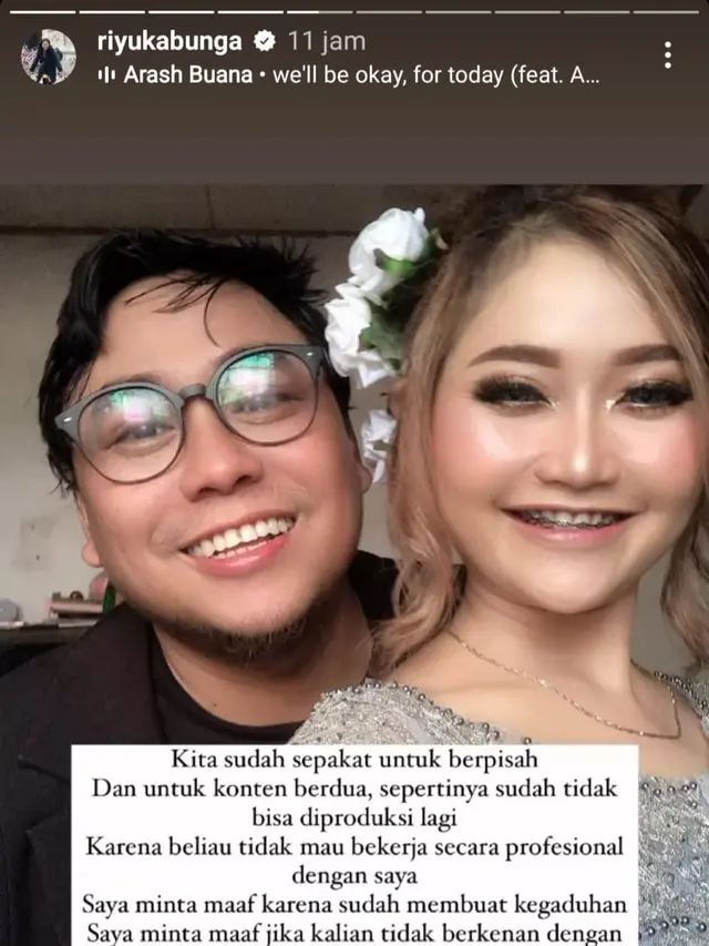 Heboh Riyuka Bunga Siap Cerai dengan Heri Horeh: Rumah Tangga Kami ...