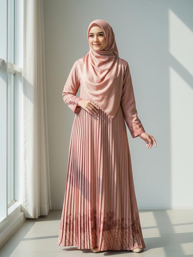 Trend Gamis Lebaran 2026: Kombinasi Mauve, Mocha, dan Gold Aman untuk ...