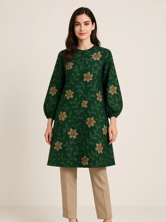 8 Inspirasi Model Batik Warna Hijau, Tampil Segar dan Berkelas di 2025 ...