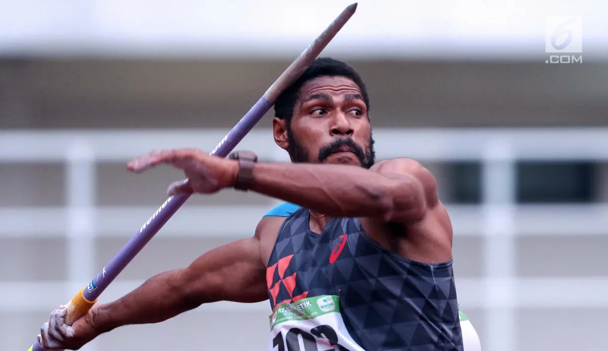 FOTO: Atlet Asal Sumut, Abdul Hafiz Kuasai Kelas Lempar Lembing Senior ...