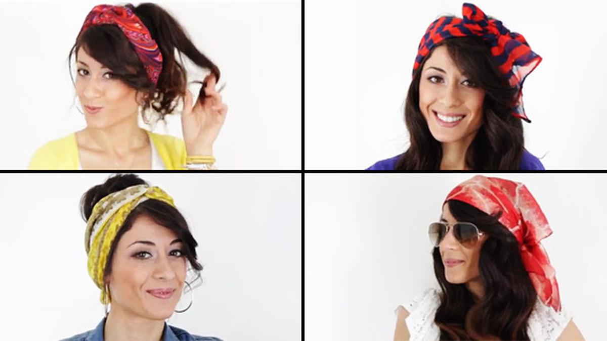 4 Gaya Scarf Rambut Yang Fresh dan Cute - Beauty Fimela.com