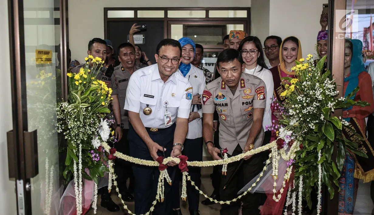 FOTO: Diresmikan Anies dan Kapolda, Rusun Promoter Polri Berdiri 17 ...