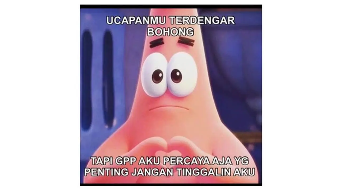 6 Meme Lucu Pakai Gambar Patrick Ini Bikin Overthinking, Galau Banget ...