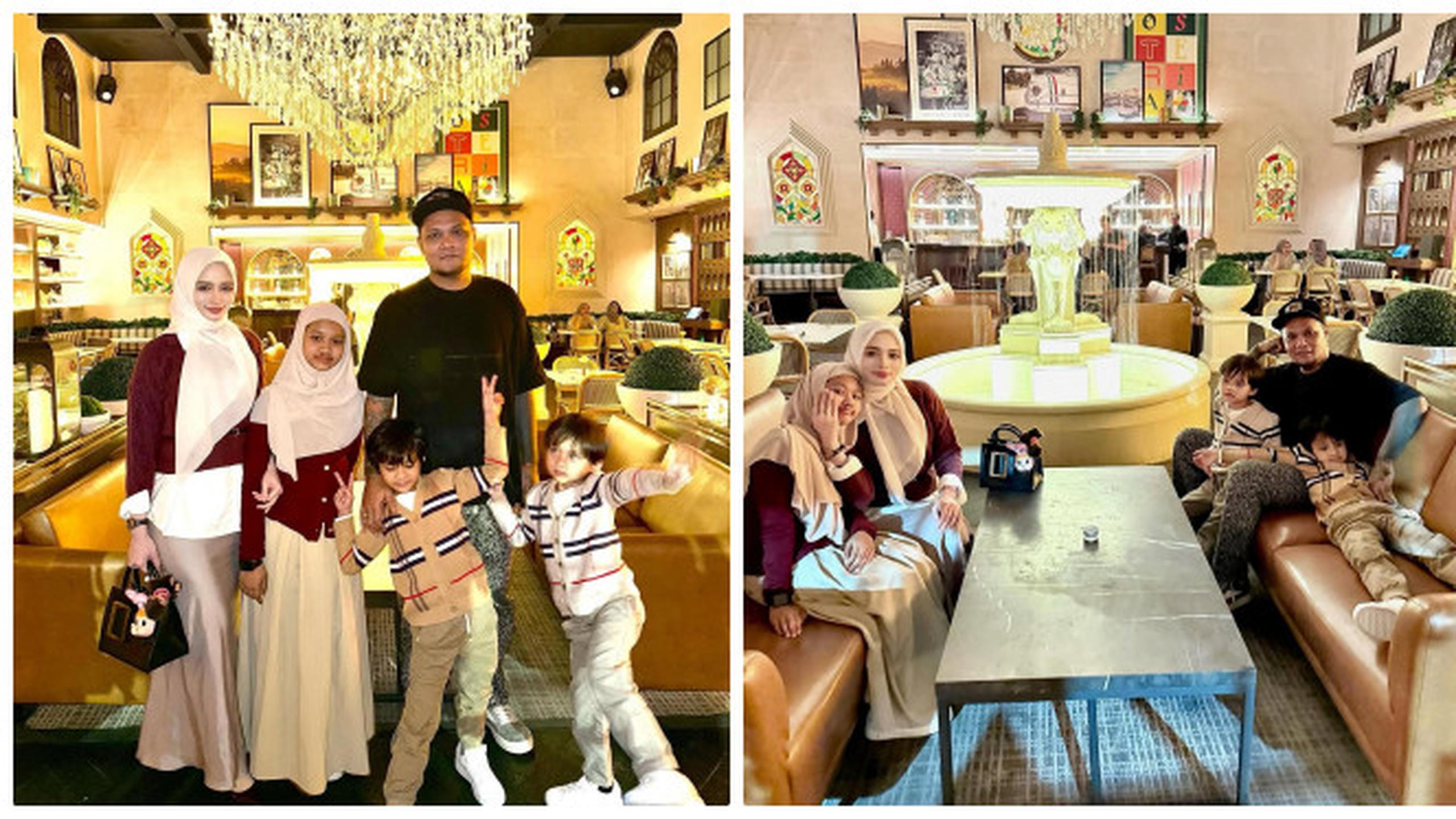 6 Potret Inara Rusli Buka Puasa Bareng Virgoun, Mengesampingkan Ego demi Anak