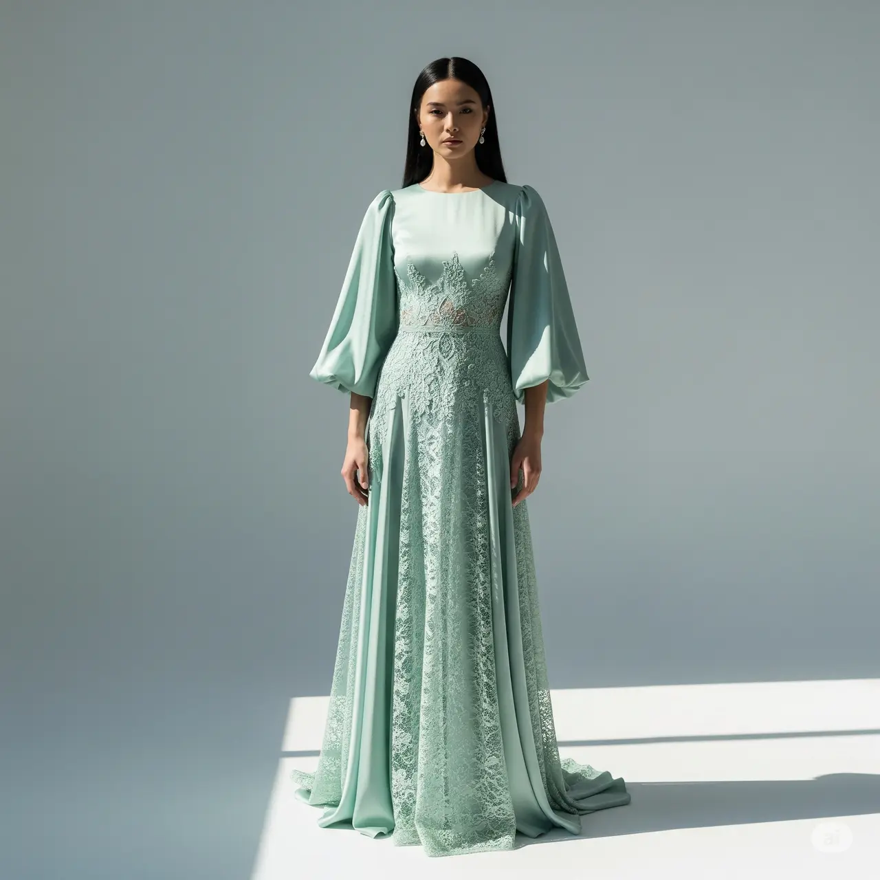 12 Contoh Model Baju Brokat Kombinasi Satin Terbaru yang Elegan dan ...
